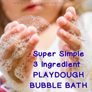 Super Simple 3 Ingredient Homemade Playdough Recipe For The Bath