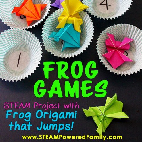 Frog Games - STEAM Education Project with Origami Frogs