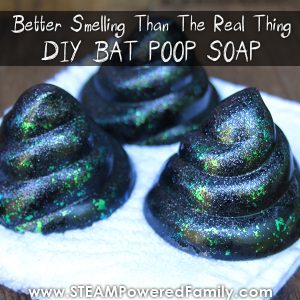 How To Make Soap - Holographic Glitter Black Bat Poop Soap