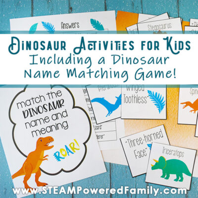 Dinosaur Activities and Printable Game For Kids Who Are Dino Obsessed!