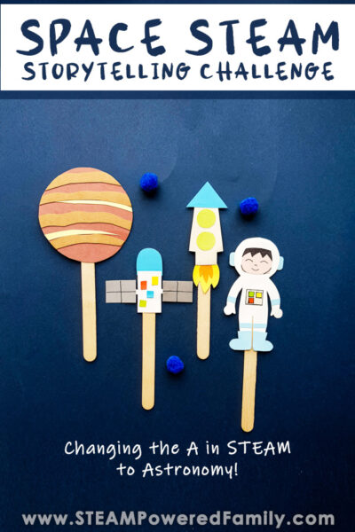 Space Themed STEAM Story Writing Challenge For Elementary