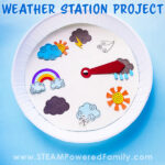 Kids Weather Station Activity - Preschool Paper Plate Craft Project
