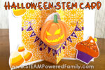 Spooky, Spinning Halloween Card STEM Craft