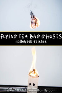Flying Tea Bag Ghosts - Halloween Science Experiment
