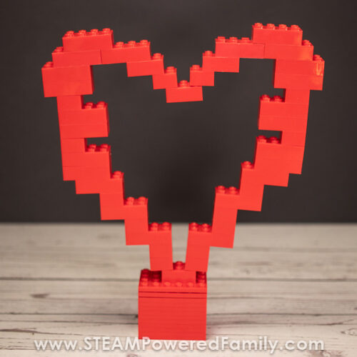 Valentine's Day LEGO Hearts Catapult STEM Challenge
