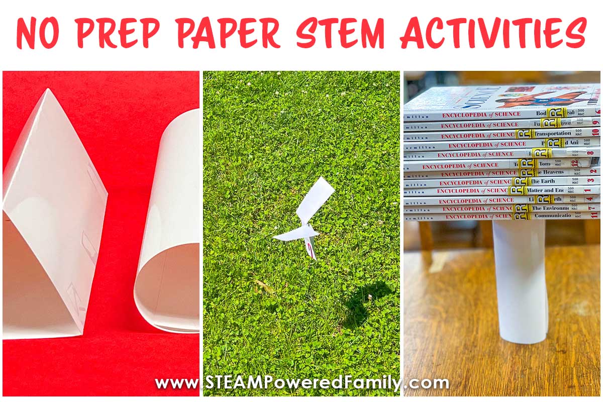 Easy No Prep STEM Activities With Paper