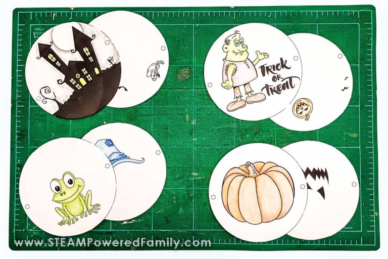 Halloween Thaumatrope Science Experiment and Craft Project