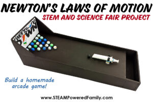 Newton's Laws of Motion DIY Arcade Game Science Fair Project