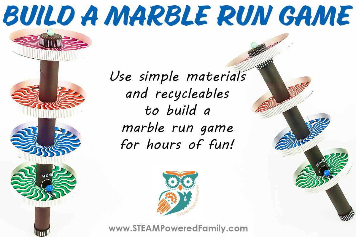 Build a Marble Run Game STEM Challenge - STEM Club Fun!