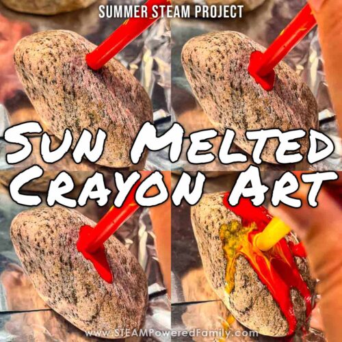 Sun Melted Crayon Art - Summer STEM Project