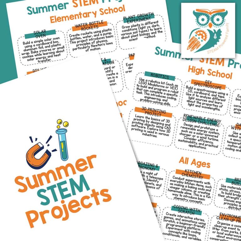 STEM Projects and Activities ~ STEAM Powered Family