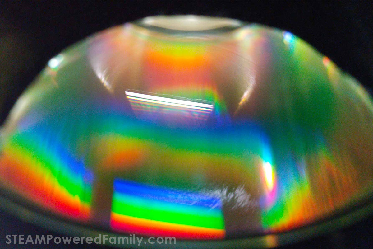 Spectroscope Rainbow Science Experiment for Kids