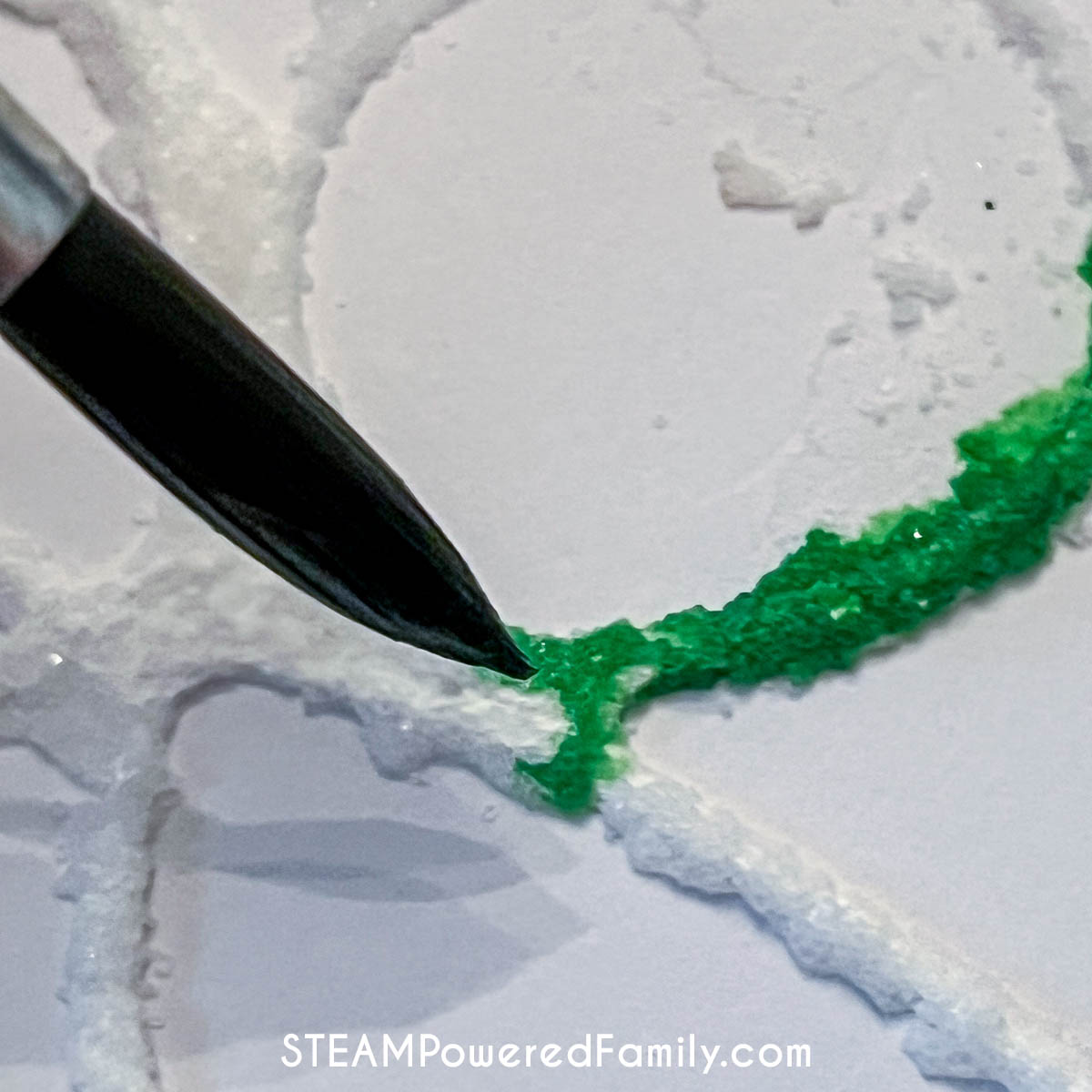 Rainbow Salt Painting Experiments - STEAM Artwork